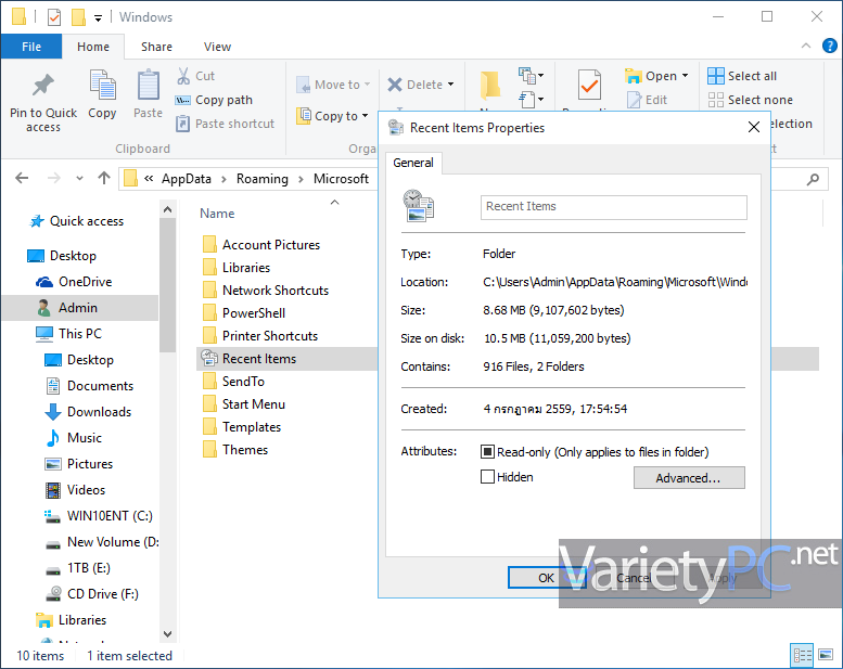 2-way-delete-junk-files-recent-document-windows-10-03 | VarietyPC.net