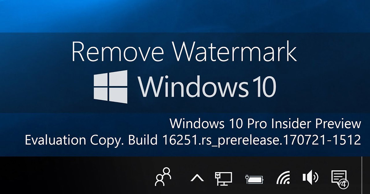 วิธีลบ Watermark บนเดสก์ทอป สำหรับ Windows 10 | VarietyPC.net
