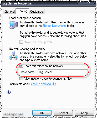 การแชร์ไฟล์และโฟลเดอร์บนระบบเน็ตเวิร์คอย่างง่าย