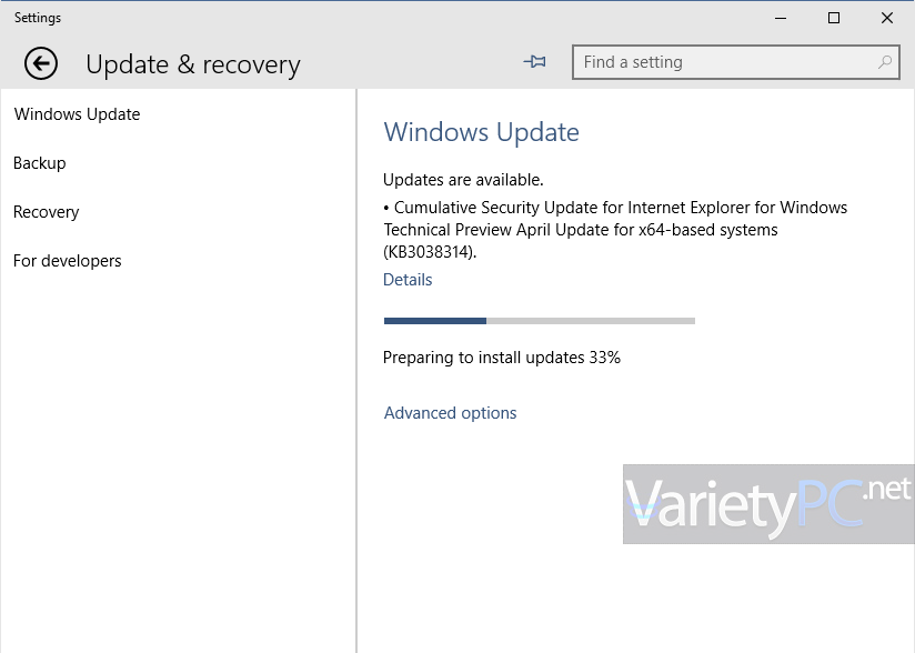 Windows 10 Technical Preview Build 10074