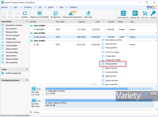 5 วิธีใช้คำสั่งเช็คดิสก์ chkdsk บน Windows 10 | VarietyPC.net