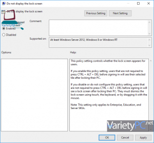 3 วิธี เปิด-ปิดหน้าจอ Lock Screen บน Windows 10 | VarietyPC.net