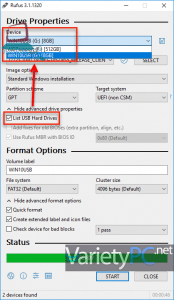 วิธีทำ Windows 10 USB รองรับโหมด UEFI และ GPT Partition | VarietyPC.net