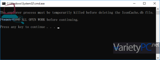 การสร้าง Icon Cache (IconCache.db) บน Windows 10 | VarietyPC.net