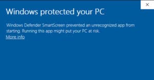 วิธีปิด Windows protected your PC บน Windows 10 | VarietyPC.net