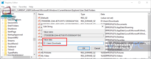 วิธีย้ายโฟลเดอร์ Downloads ไปไว้ไดรฟ์อื่นบน Windows 10 | VarietyPC.net
