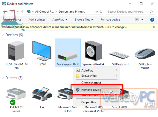 วิธีแก้ Problem Ejecting USB Mass Storage Device บน Windows 10 ...