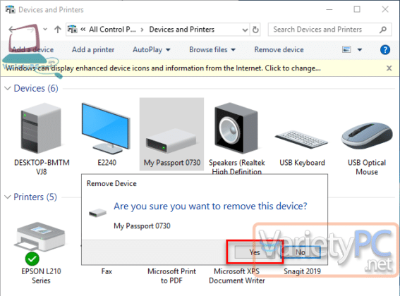 วิธีแก้ Problem Ejecting USB Mass Storage Device บน Windows 10 ...