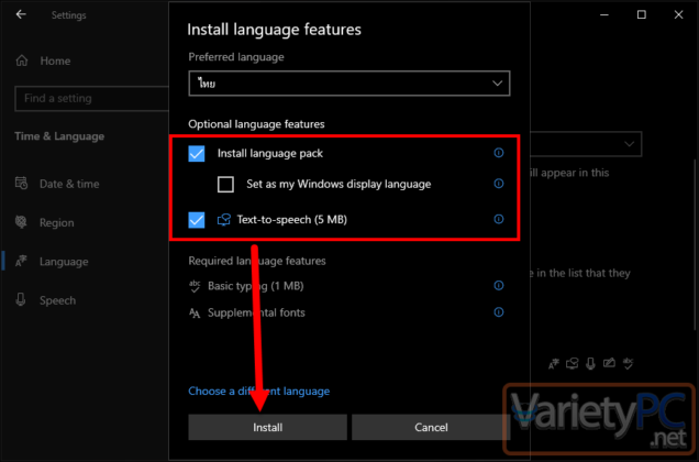 วิธีเปลี่ยน Windows Display Language บน Windows 10 | VarietyPC.net