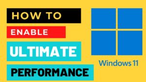 วิธีปลดล็อคโหมด Ultimate Performance บน Windows 11 | VarietyPC.net
